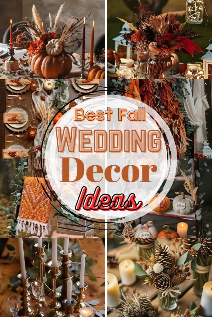 10 Best Fall Wedding Decor Ideas To Enjoy Autumn Colors- Cozy DIYs