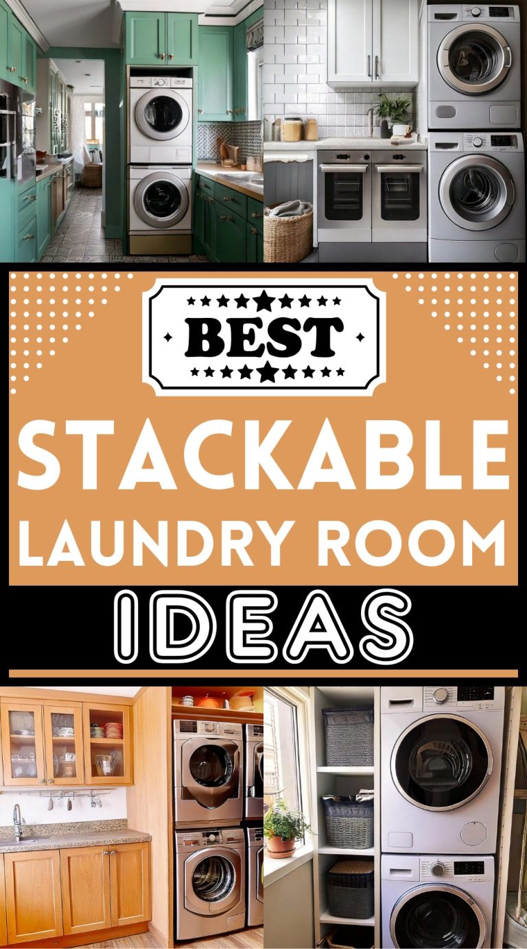 10 Unique Stackable & Cozy Looking Laundry Room Ideas - Cozy DIYs